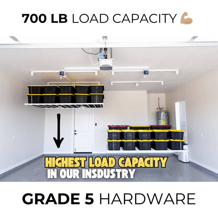 4'×8' E-Z Lift™ PRO — Heavy-Duty Garage Storage Lift | 700 lb | 8'–14 ...