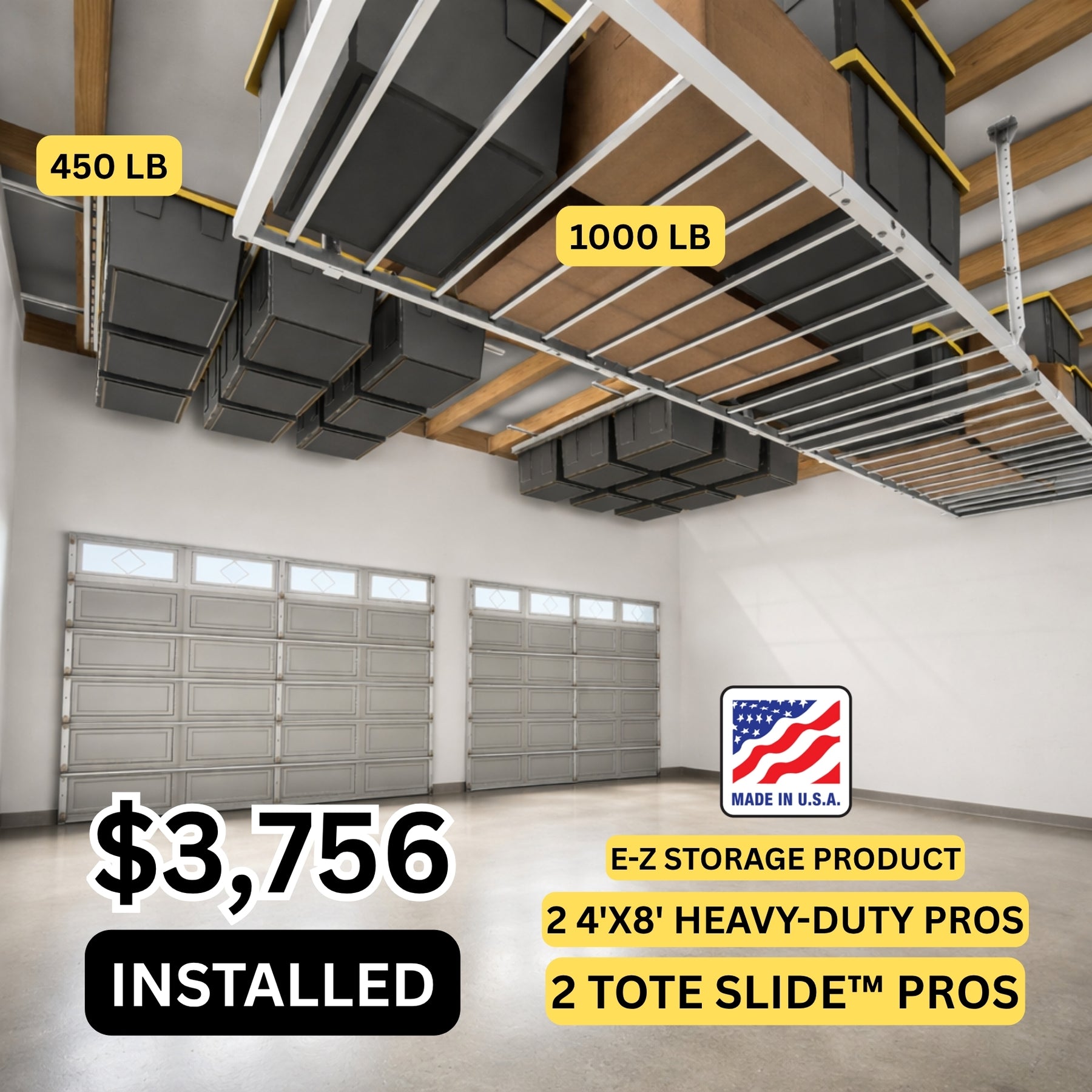 E-Z Garage Storage | Best Overhead Garage Storage Solutions