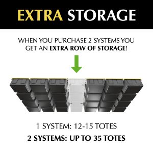 Tote Slide Pro | Overhead Garage Storage System for Totes
