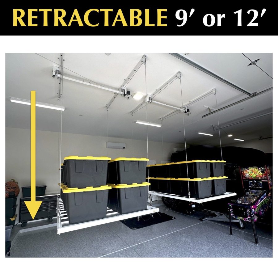 4'X8' E-Z Lift Pro - 8' Drop | THE #1 Retractable Ceiling Storage Lift