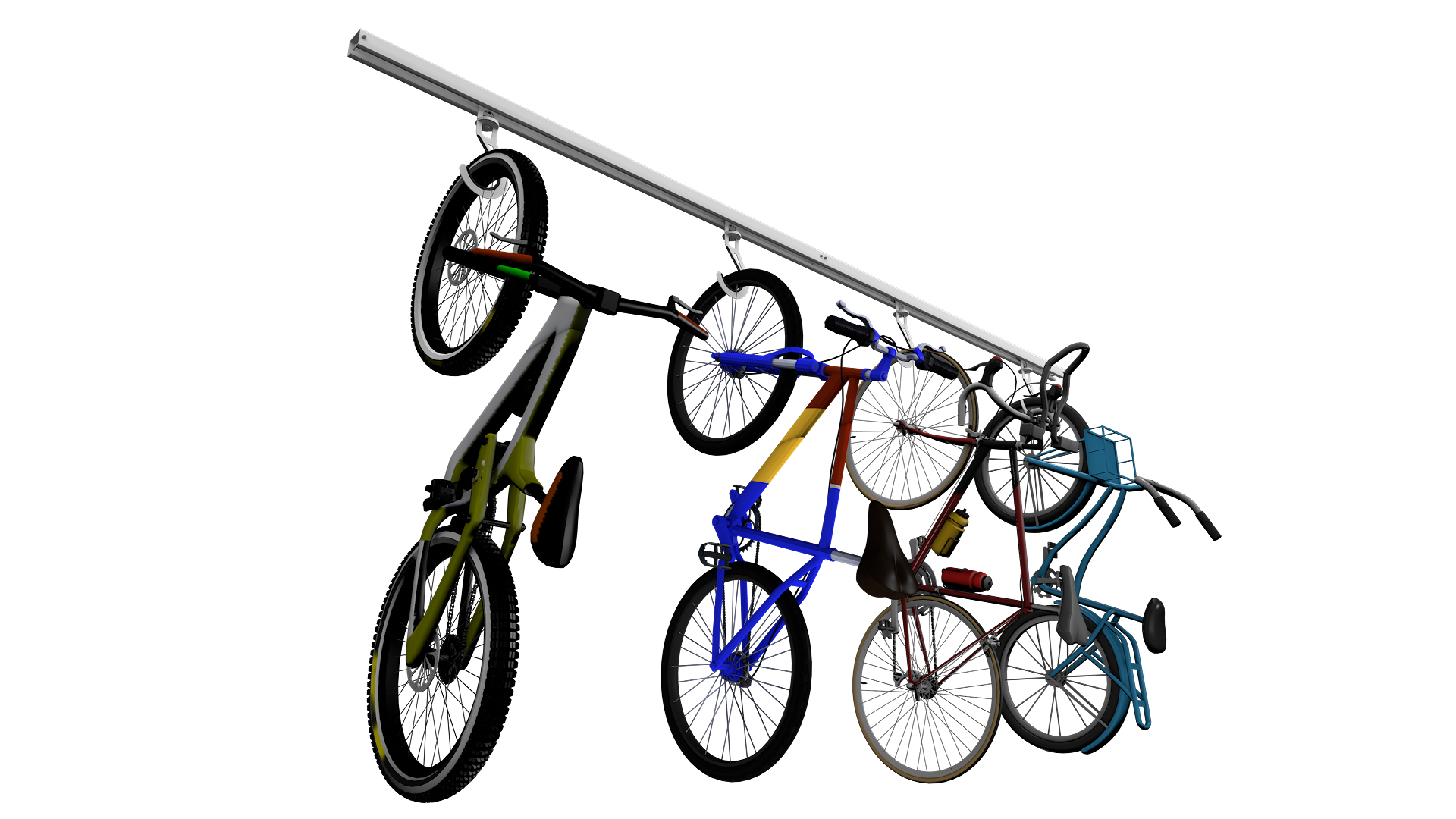 E-Z Garage Bike Slide Pro - Garage Bike Ceiling Storage
